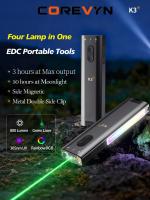 China High Performance Aluminium Alloy Magnetic Side Portable Multi-function Torch with UV Light and Replaceable Ignition Head for sale