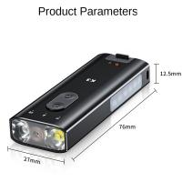 China Versatile Type-C Fast Charging 750mAh Li-battery 5 Modes Light K3 EDC Flashlight with Replaceable Ignition for Emergency for sale