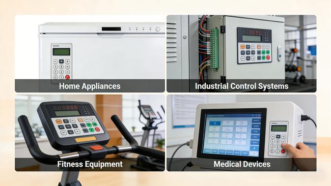 Various applications of PET membrane switch panels
