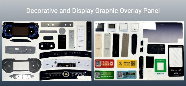 Xiamen Mingcai custom decorative and display graphic overlay panels, including membrane switches, touch control panels and printed labels for home appliances, consumer electronics and smart devices
