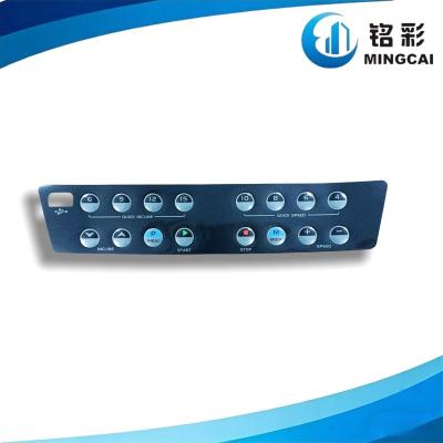 China Custom Waterproof Dustproof UV Resistant PET PC Membrane Control Panels and Brand Nameplate Stickers for sale