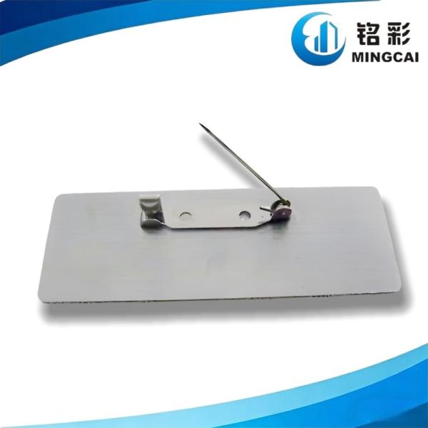 Quality Custom Stainless Steel Name Badges with Permanent Laser Engraving and Safe for sale