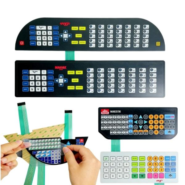 Quality Custom FPC Membrane Switch Keypad with Tactile Raised Buttons and Waterproof PET Overlay for Digital Weighing Scales for sale