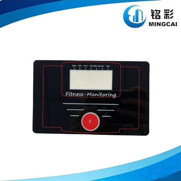 Quality Custom Silk Printed PET & PC Membrane Overlay with Self Adhesive Backing and Die-Cut Options for Electronic Equipment for sale