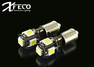 China CE BA9S T10 W5W Led bulb For Turn signal lights SMD 5050 x 5 CANBUS Lamp White for sale