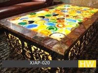 China Backlit Glass Gemstone Panel for sale