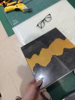 China Black thin stone metal mesh laminate for sale