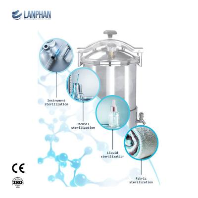 China Electric Heating Sterilizer Autoclave 0.16 Mpa Portable Laboratory Steam Autoclave for sale