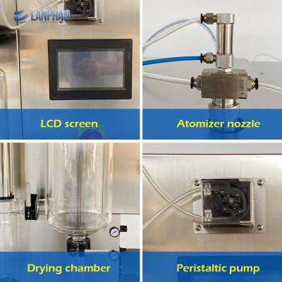 Cina 110V Scala di laboratorio Spray asciugatrice Atomizer Macchia in polvere 2000mL/H in vendita