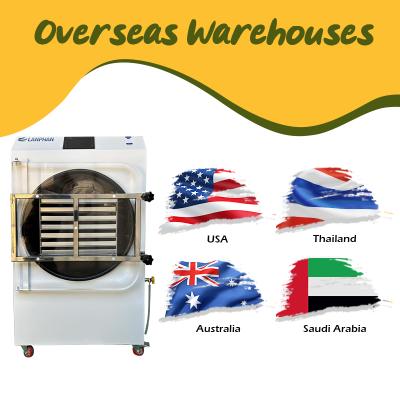China 4m2 14 Large Trays Vacuum Food Fruit Dryer Machine Price Commercial Food Vacuum Freeze Drying Equipment for sale