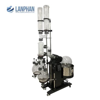China Lanphan Double Condenser 10L Lab Rotary Evaporator for sale