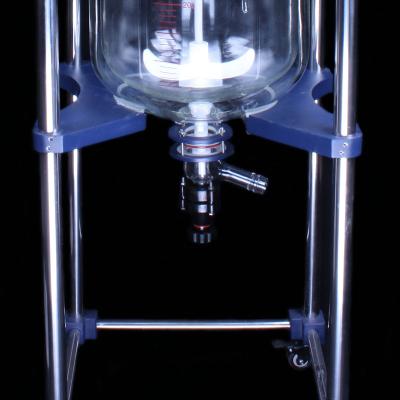 Cina borosilicato 30L che mescola i reattori rivestiti di vetro del laboratorio in vendita