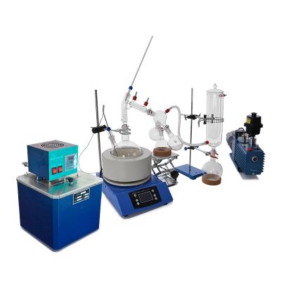 40W 2L Double Short Path Distillation Equipment 100rpm
