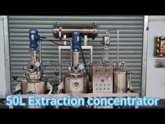50L Stainless Steel 304 Concentration Tank Extraction Unit Extraction Concentrator