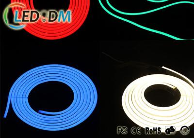 China DC12V 24V Silicone Flexible Neon Rope , Custom 120 LEDs Per Meter Neon Tape Light for sale