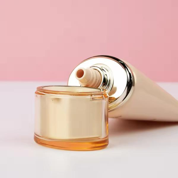 Quality Oval Applicator Tubes Recyclable Flat Cosmetic Tubes Customized For Sunscreen for sale