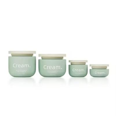 China Round Body Butter Container Leak Proof Cosmetic Green Cream Jar 30ml for sale