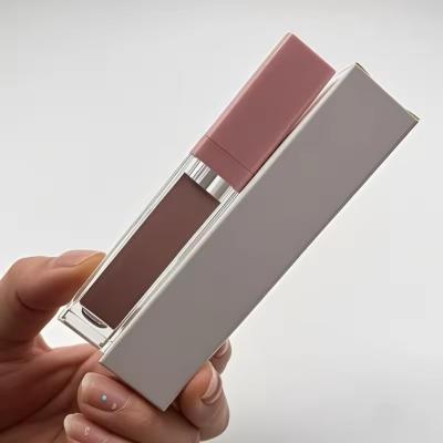 China Transparent Lip Gloss Container Customized Logo Screen Printing Lip Gloss Tube for sale