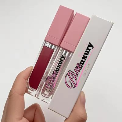 China Transparent Lip Gloss Container Customized Logo Screen Printing Lip Gloss Tube for sale