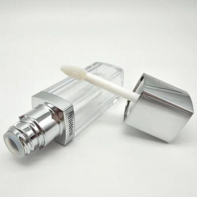 China Tamaño personalizado Color Tubos de brillo para labios Loción plástica transparente Embalaje de tubos cosméticos en venta