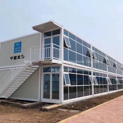 China Steel Or Glass Door Modular Pre Made Container Homes Factory Q235 Galvanized Steel EPS Panel for sale