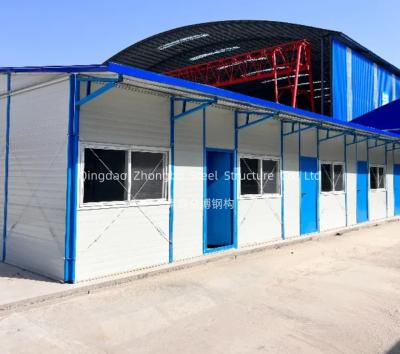 China 20FT Container Light Steel Prefab House 50mm 75mm Or 100mm Sandwich Panel Roof for sale