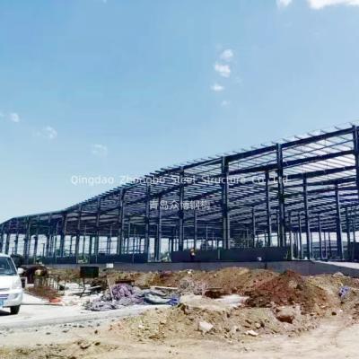 China China Long Span Pre Fabricated Sandwich Panel Steel Structure Building Construction for sale