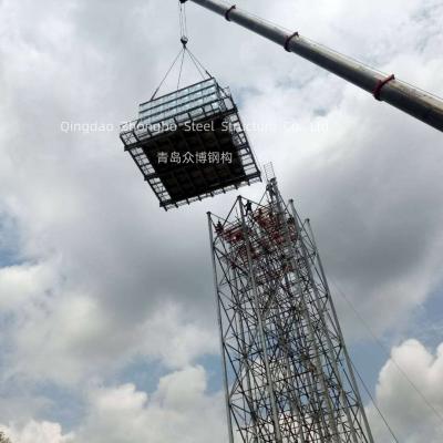 China Hot-dip galvanized water storage tank and supporting tower for sale