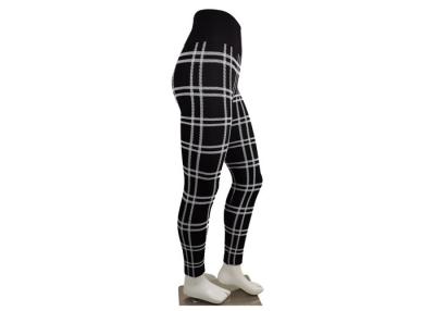 Cina Vita delle ghette senza cuciture della preparazione delle donne in bianco e nero del plaid metà di in vendita