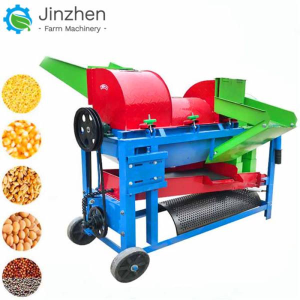 Quality Agricultural Automatic Mobile Small Wheat Rice Maize Corn Peeling And Threshing Machine for sale
