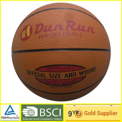 Cina Badder laminato della gomma di dimensione 7 di pallacanestro, palla rotonda di nylon del funzionario di pallacanestro in vendita