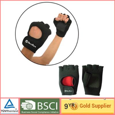 China Comfortabel absorbeer zweet Korte handschoenen met Elastisch verband Katoenen Neopreen Te koop