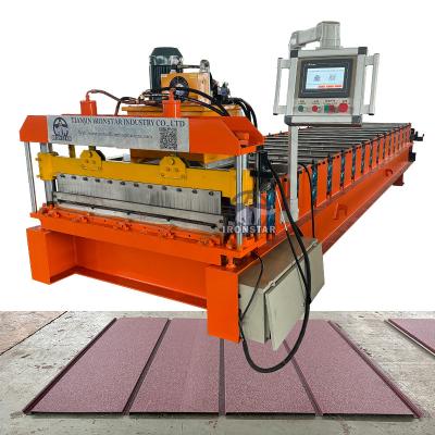 중국 T10 C10 Trapezoidal roofing sheet roll forming machine in Kyrgyzstan metal roof roll forming machine metal roof machine 판매용