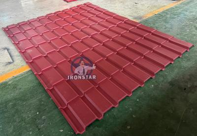 China Металлочерепица Каскад станок | T21 C21 tile making machinery for Georgia Russia Kyrgyzstan for sale