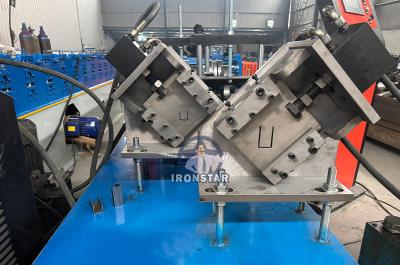 China 2 in 1 U channel roll forming machine for Nepal U shape roll forming machine U purlin roll forming machine for sale