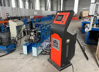 중국 30*50mm and 30*70mm 2 sizes in 1 U guide rail roll forming machine for Nicaragua shutter door track machine 판매용