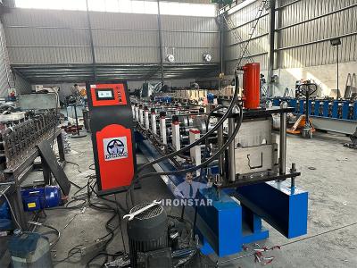 China Water gutter roll forming machine for Azerbaijan downpipe roll forming machine portable gutter machine for sale