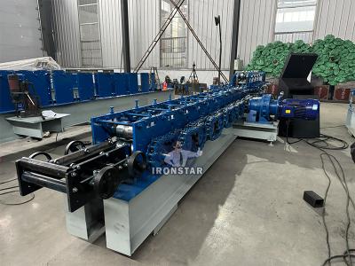 China 12 GA 41*21 / 41*41 2 sizes in 1 Slotted strut channel roll forming machine for America Solar photovoltaic bracket for sale