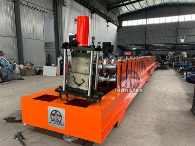 China Storage Rack Upright Post Roll Forming Machine in Russia Raw material:Galvanized steel for sale