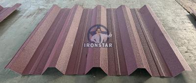 중국 헝가리에서 5비브와 6비브 트라페지오이드 잎 이중층 롤 폼 머신 판매용