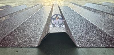 중국 헝가리에서 5비브와 6비브 트라페지오이드 잎 이중층 롤 폼 머신 판매용