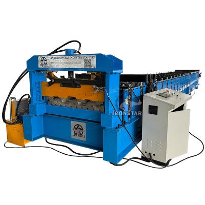 China 1000mm decking floor roll forming machine for Ecuador Floor deck roll forming machine | metal deck roll forming machine for sale