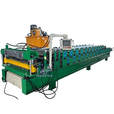 China IBR roof sheet and 762 corrugated double layer roll forming machine for South Africa for sale