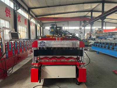China 828 glazed tile roll forming machine for Bolivia Water ripple roll forming machine Step tile roll forming machine for sale