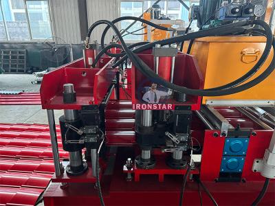 China 828 glazed tile roll forming machine for Bolivia Water ripple roll forming machine Step tile roll forming machine for sale