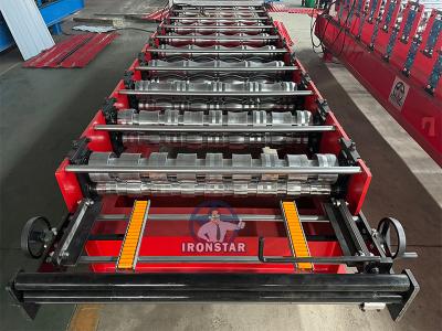China 828 glazed tile roll forming machine for Bolivia Water ripple roll forming machine Step tile roll forming machine for sale
