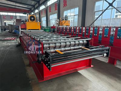 China 828 glazed tile roll forming machine for Bolivia Water ripple roll forming machine Step tile roll forming machine for sale