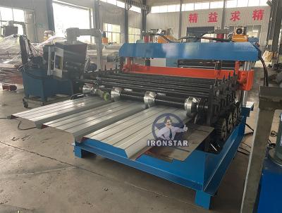 China TR4 crimping roof sheet roll forming machine in Peru Crimping machine | curving machine | automatic Horizontal crimp for sale