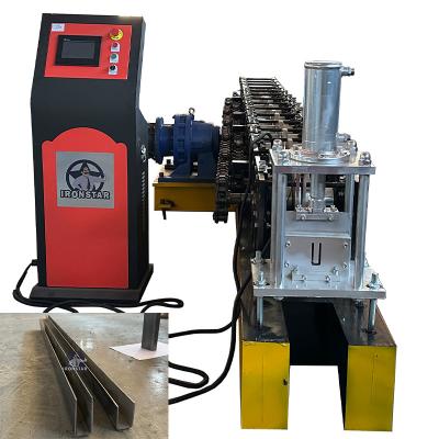중국 30*70mm U guide rail roll forming machine in Nicaragua 판매용
