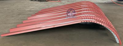 Cina IBR Crimping roof sheet roll forming machine working video in South Africa automatic Horizontal crimp machine Raw material: PPGI in vendita